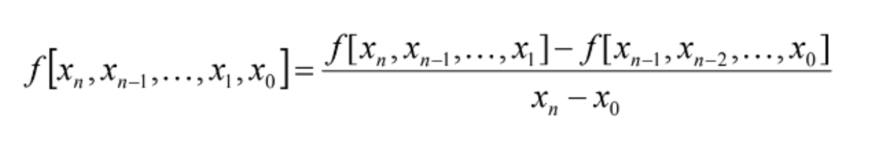 Interpolação pelo Método de Newton - Math Methods